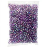 John Bead 1000pcs 9mm Plastic Crow Beads | Transparent Light Amethyst ...