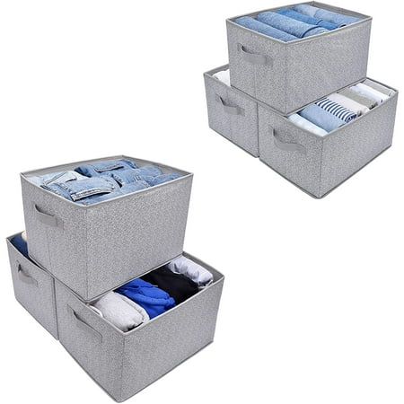 SAYS Bundle of 3-Pack Extra Large Rectangle Storage Bins & 3-Pack Large ...
