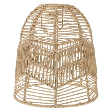 Rattan Lampshade Rattan Basket Chandelier Lamp Shade Woven Lampshade ...