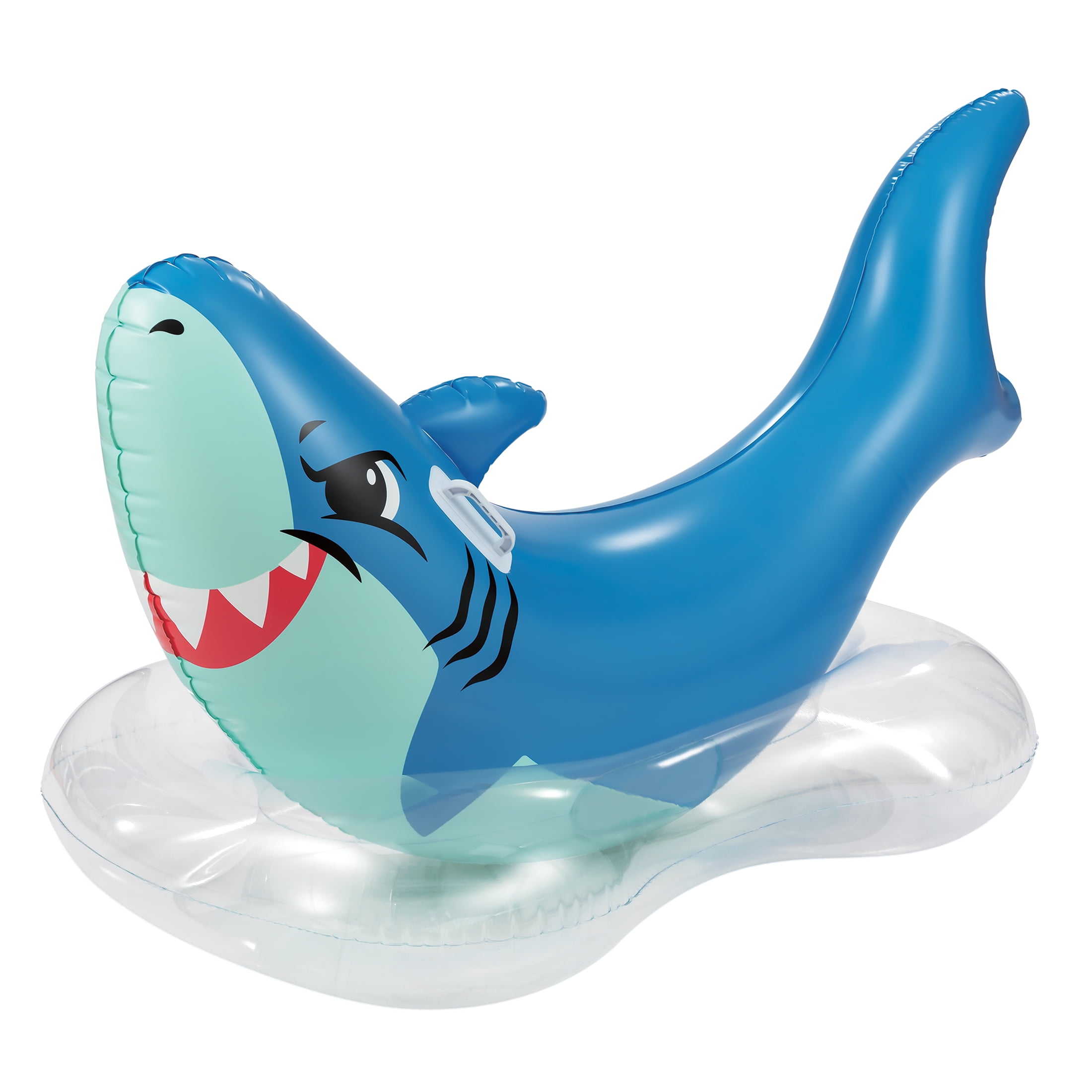 Bluescape Blue Shark Inflatable Water Ride-on Pool Float, For Kids, Age ...
