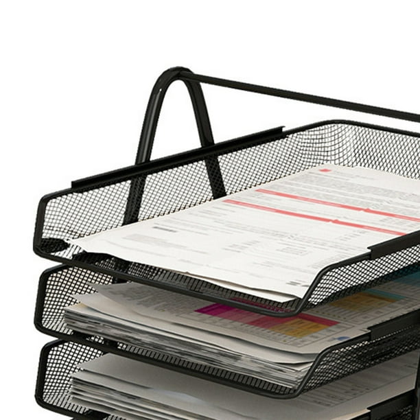 Mesh Desk File Organizer,Office Desk Document Tray Desk File Tray ...