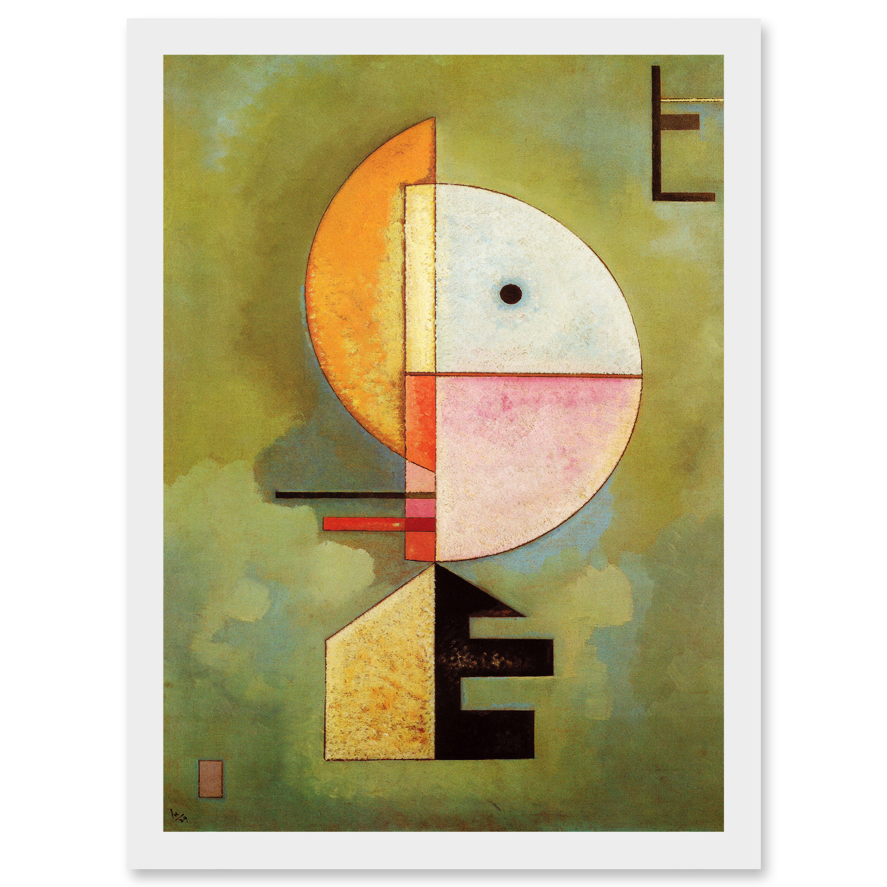 Wassily Kandinsky Upward Old Master Abstract Painting Artwork Framed ...