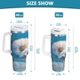 40 oz Stainless Steel Tumbler Vacuum Insulated Leak Proof Stainless ...