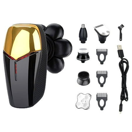 7D Independent 7-blade Floating Head Waterproof Electric Razor ...