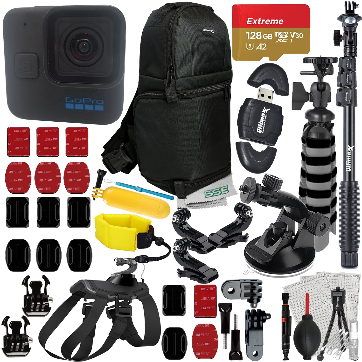 Ultimaxx Advanced GoPro HERO11 Black Mini Bundle - Includes: 128GB ...