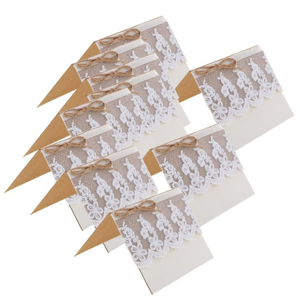 Guest Party Name Cards for Shabby Chic Rustic Wedding Pack of 10 ...