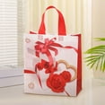 D Non Woven Gift Bag With Waterproof Lining, Reusable Handles And Clust Material For Rose Gifts ...