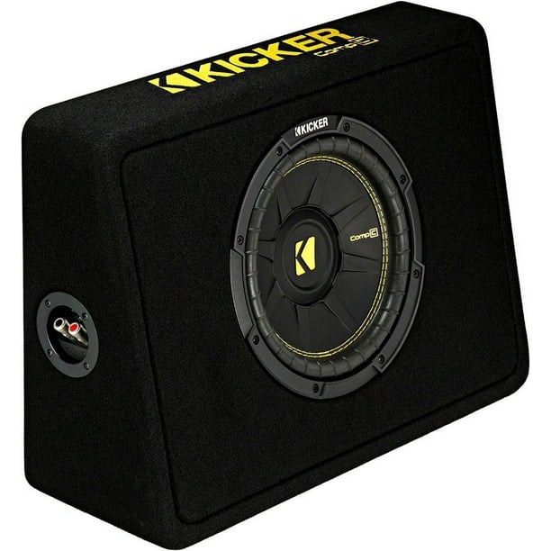 Kicker TCWC104 CompC subwoofer de 10" en caja de perfil delgado de 4 ohmios | Bodega Aurrera en ...