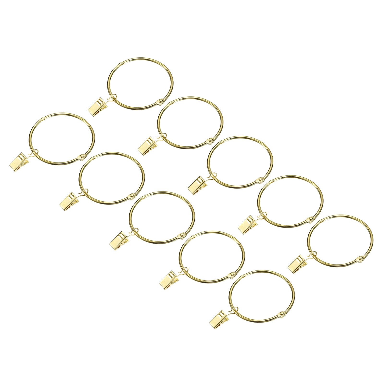 Click here for Unique Bargains Curtain Rings With Clips  14pack D... prices
