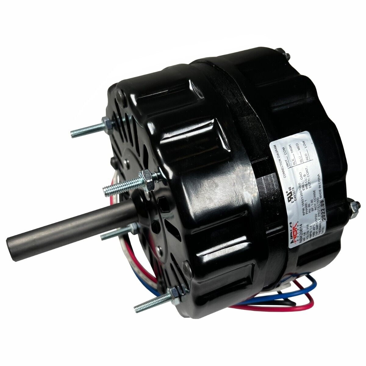 Genuine NBK 20614 Fan Motor 115V 1550 RPM Replaces Packard 90318 ...