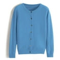 Classic Women's Knit Cardigan Sweater with Front Open Design and ...