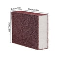 Agiufgs 10 Pack Emery Sponge 10 X 7 X 0.98 in Abrasive, Removes Rust ...