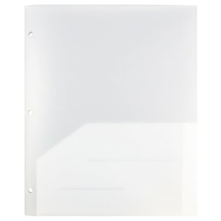 JAM Paper Plastic Two Pocket 3 Hole Punched Presentation School Folder ...