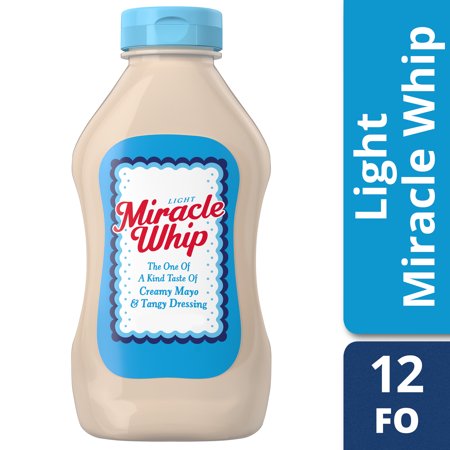 Miracle Whip Light Dressing, 12 fl oz Squeeze Bottle - Walmart.com