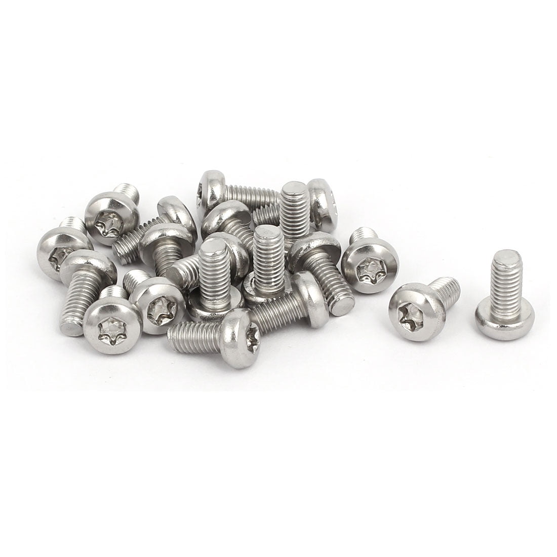 Uxcell M5x10mm 304 Stainless Steel Button Head T25 Torx Screws Bolts ...