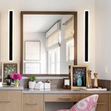 48" Light Linear Outdoor Modern LED Wall Light, Waterproof IP65 White ...