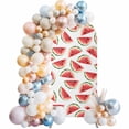 4FT Arch Backdrop Covers, Red Watermelon Wedding Arch Cover Stretchy ...