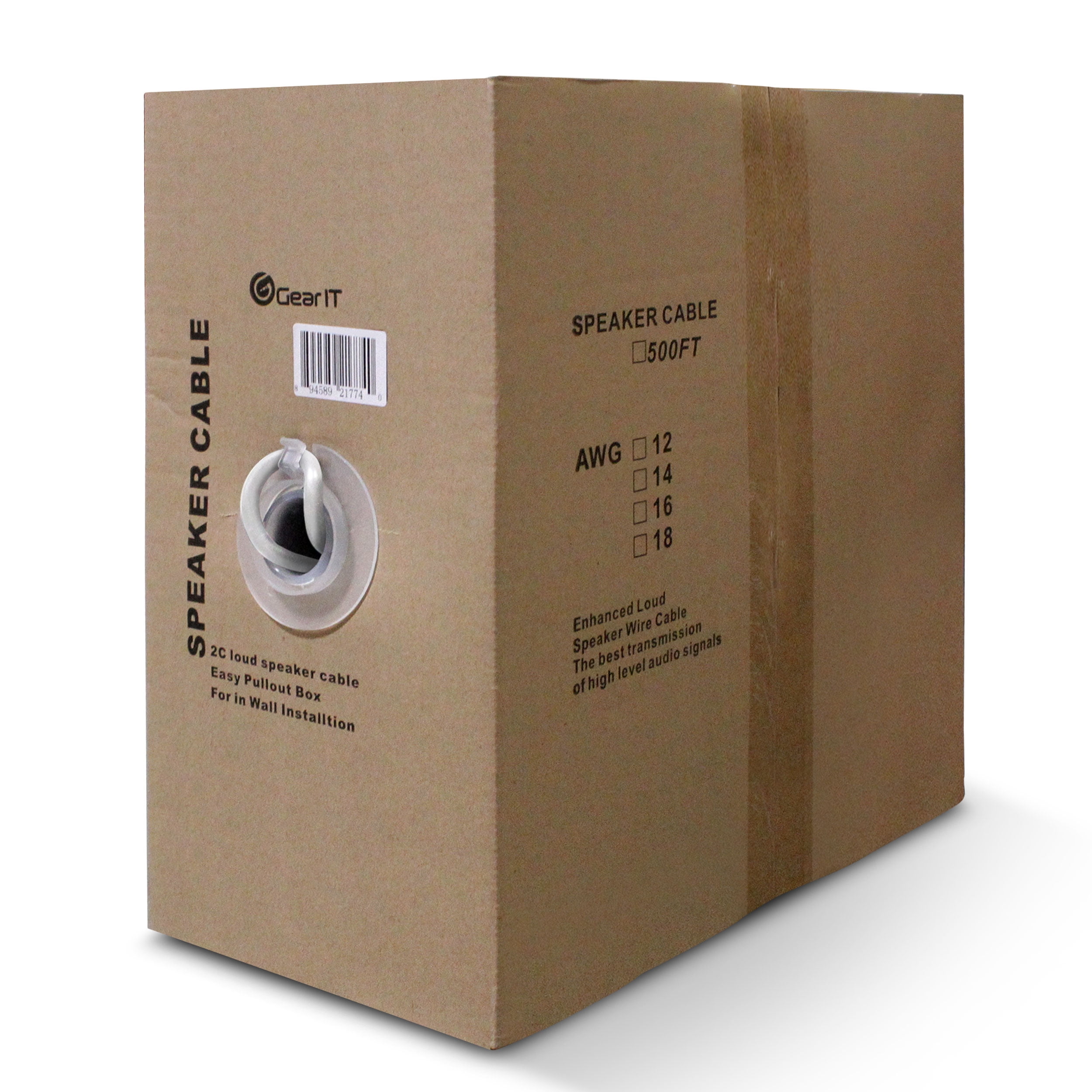 14 AWG CL2 Rated OFC Speaker Wire, GearIT Pro Series 14 Gauge OFC ...