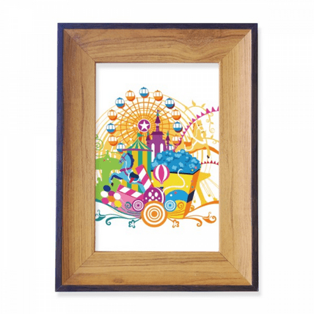 Ferris Wheel Castle Amusement Park Photo Frame Exhibition Display Art ...