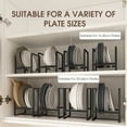 1pc kitchen cabinet plate storage countertop dish rack drawer dinner ...