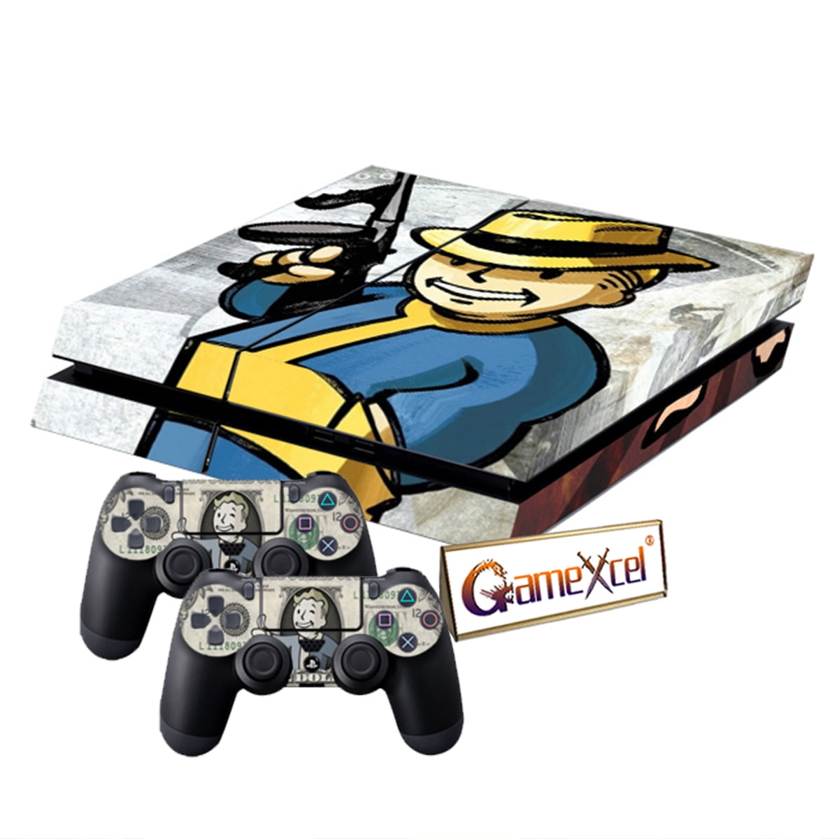 GameXcel Vinyl Decal Protective Skin Cover Sticker for Sony PS4 Console ...