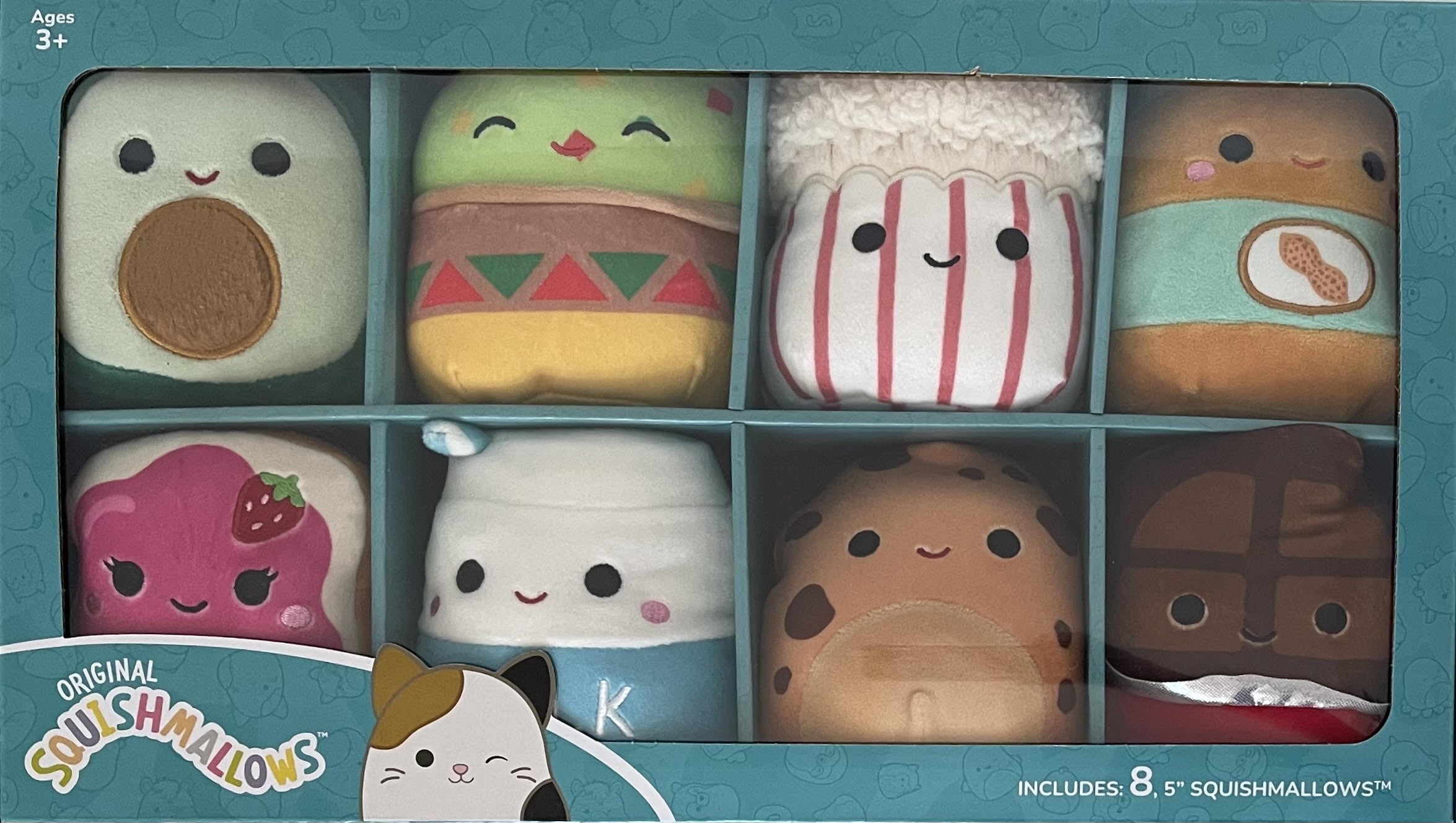 Squishmallows 5" Mini Plush Set - Pack of 8 - Foodie Friends 2 ...