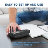 Wireless Intercom System Hosmart 1/2 Mile Long Range 7-Channel Security ...