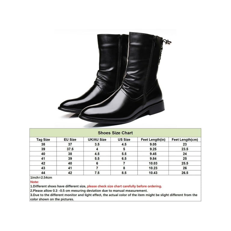Mid Calf Riding Boots For Men