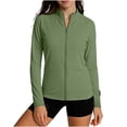 Antinious Women Solid Long Sleeve Zipper Breathable Sun Protection ...