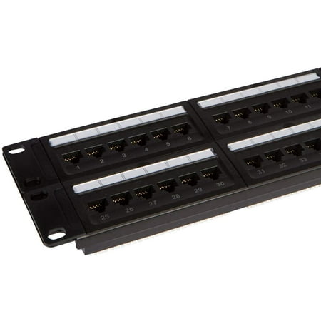 Buyer's Point 48 Port Cat6 RJ45 Patch Panel Rackmount or Wallmount with ...