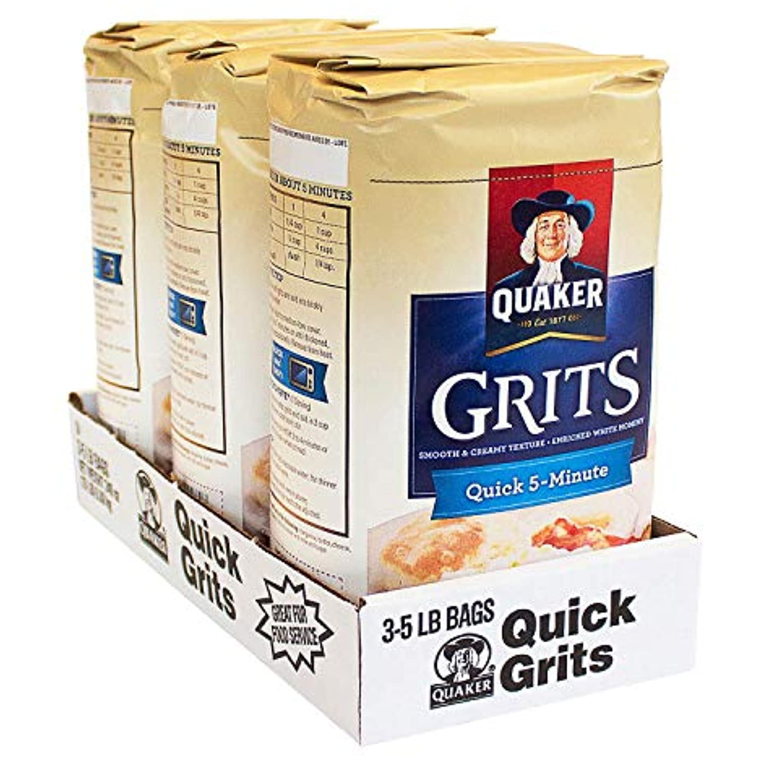 Quaker Quick Grits - 3/5 Lb. Bags - Walmart.com