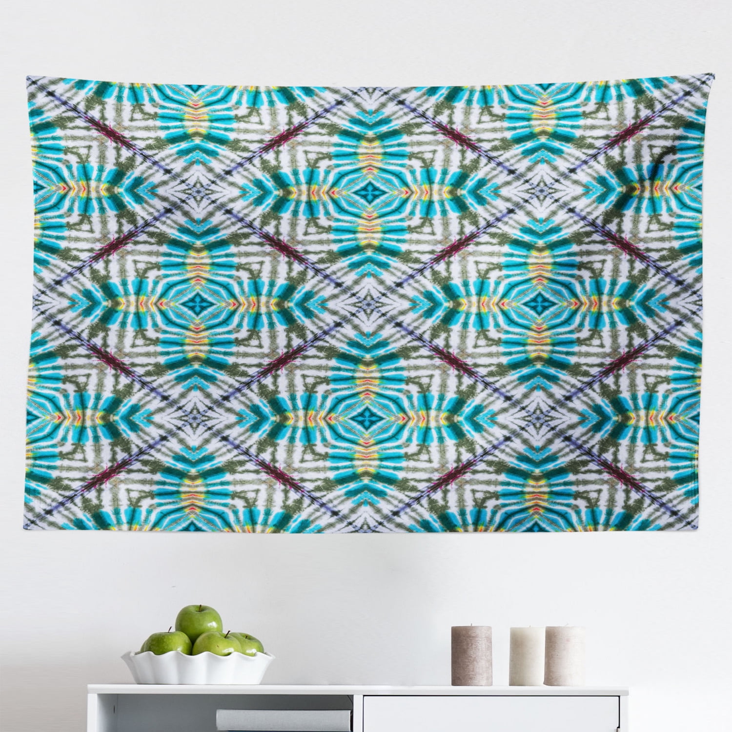 Psychedelic Tapestry, Old Fashion Loose Unfold Motley Pattern with ...
