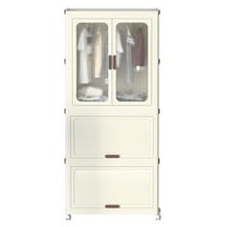 Portable Kids Wardrobe Closet WithDoors, Children's WardrobePlastic ...