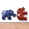5pcs Natural Red Jasper/Sodalite Animal Pendants Elephant Charms 33 ...