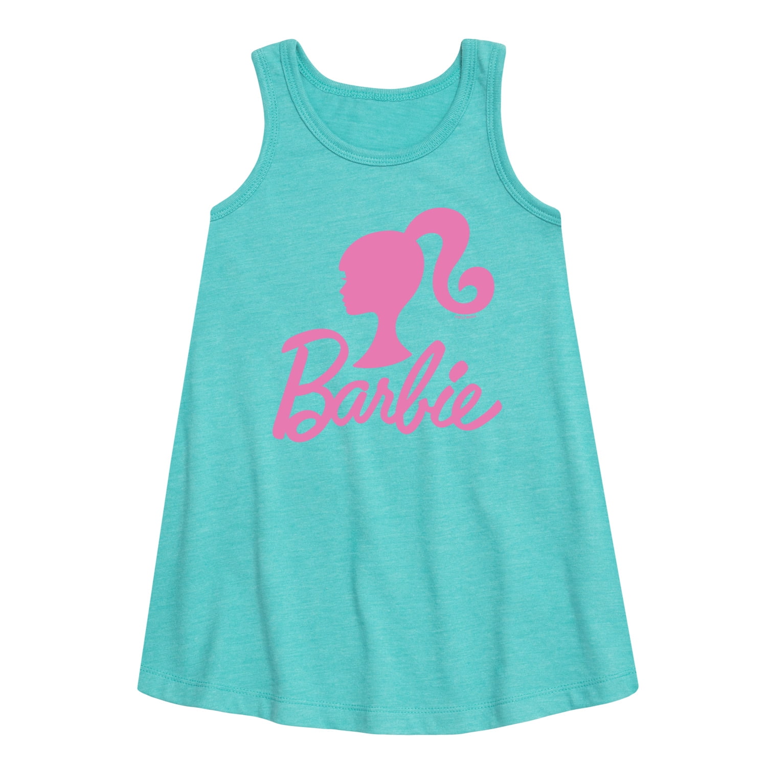 Barbie - Classic Logo Pink - Toddler and Youth Girls A-line Dress ...