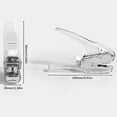 Labor-Saving Handheld Clear Stapler 25 Sheets Capacity Ergonomic Grip ...