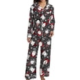 Aellinatey Christmas Pajamas Women's Two-Piece Christmas Pajamas Long ...