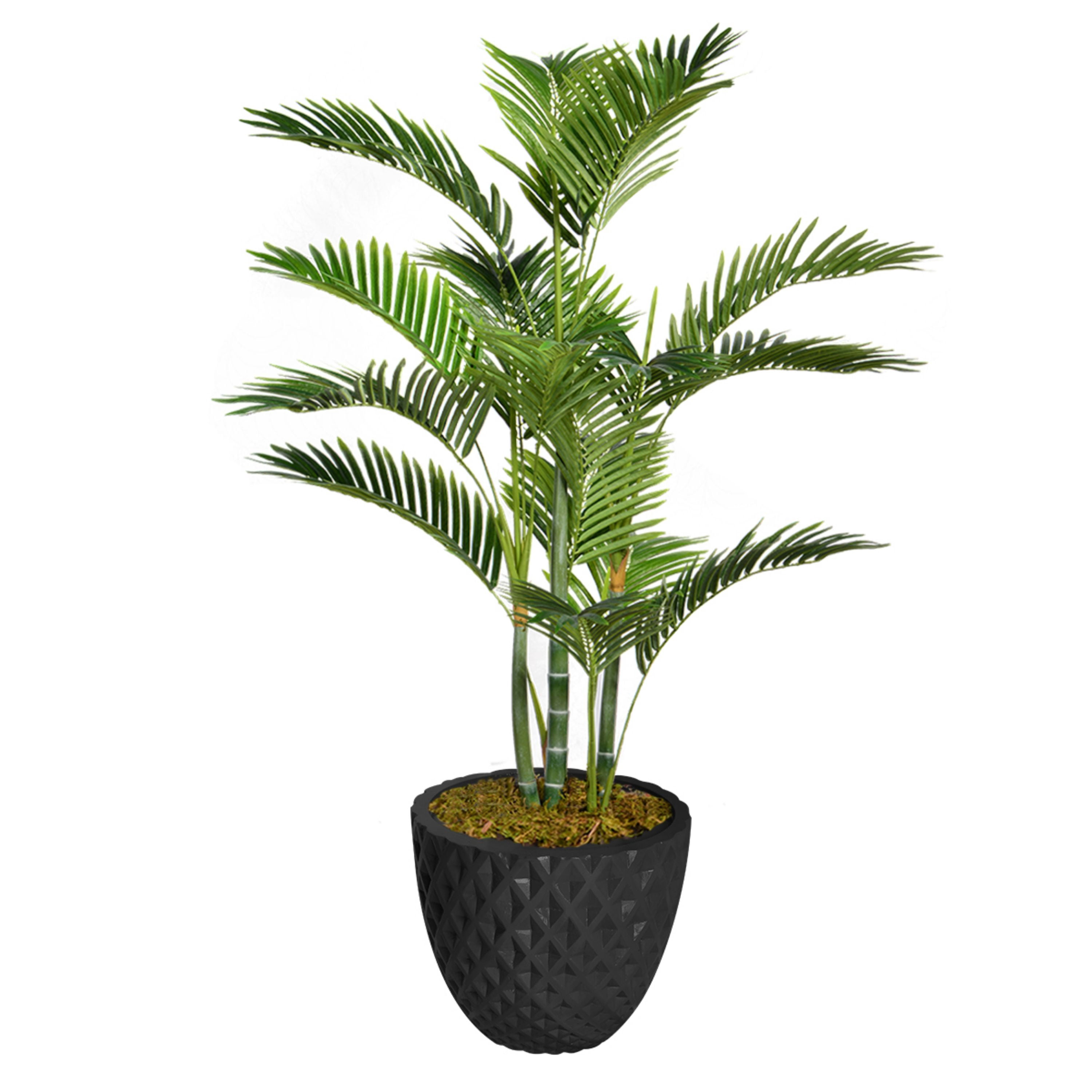 53 6 Tall Palm Tree Artificial Indoor Outdoor Decorative Faux With