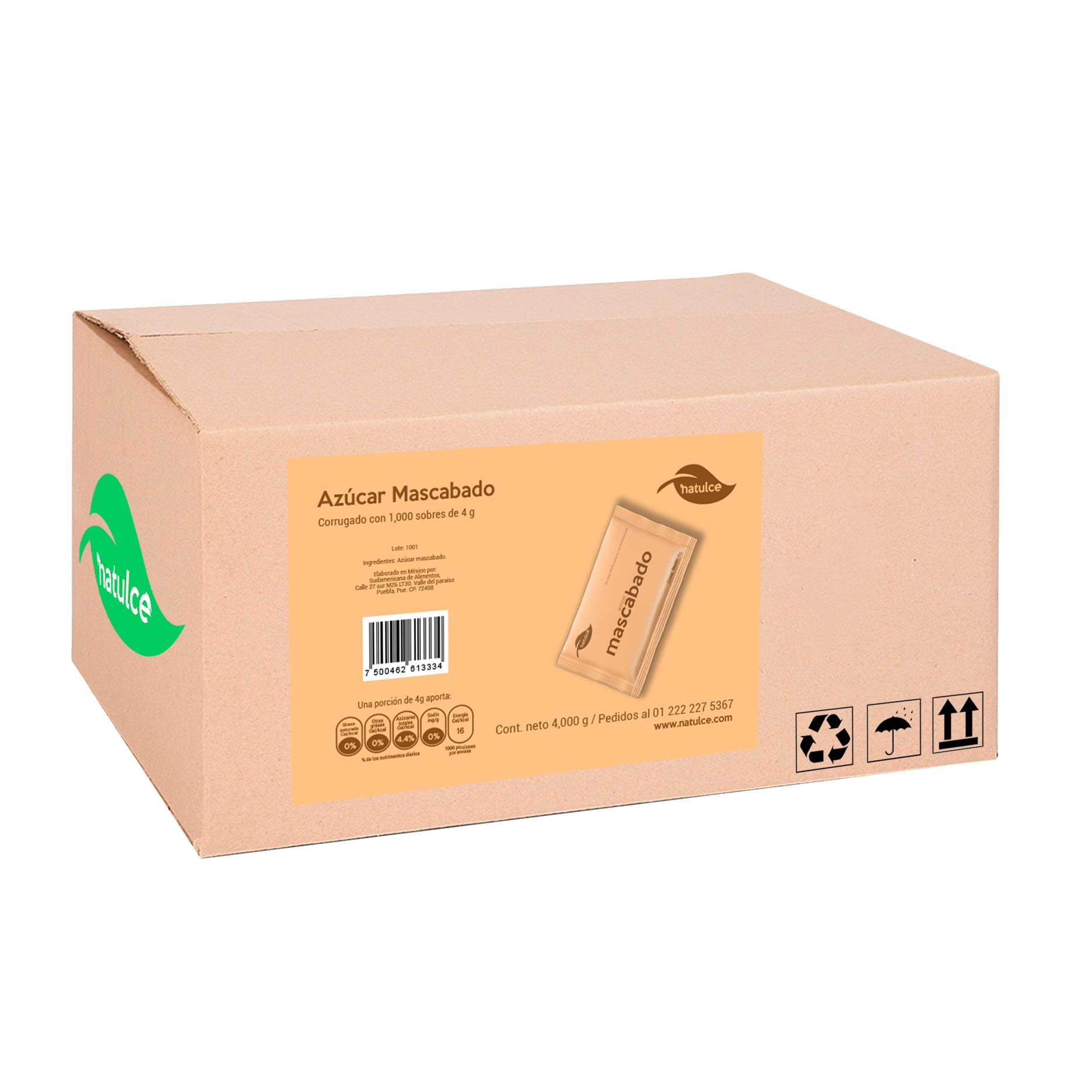 Sobres De Azúcar Mascabado Natulce Caja 1,000 Sobres | Walmart en línea