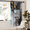Black and Gold Marble Pattern Blackout Curtains,Triple Weaved Fabric ...