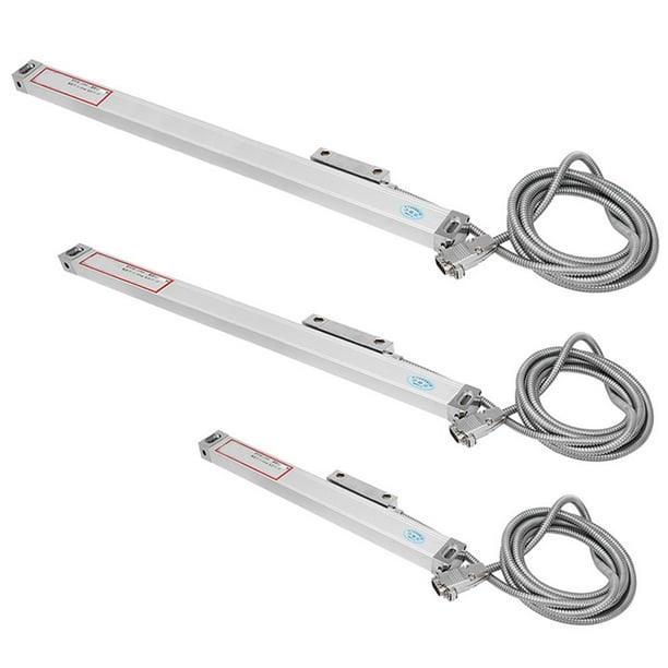 Linear Encoder,3pcs Linear Scale CNC Linear Encoder Scale DRO Linear Scale Elevated Design ...