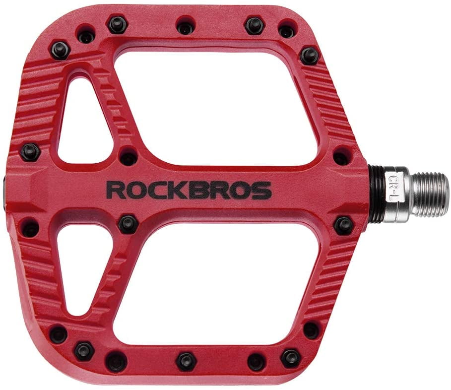 ROCKBROS Bike Pedals Mountain Bike Pedals Nylon Non-Slip Platform ...