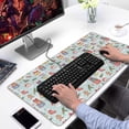 31.5x15.7 Inch Gaming Mouse Pad, Non-Slip Stitched Rubber Desk Mat for ...
