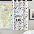 Chihuahua and Dog Paw Print Blackout Curtains,Triple Weaved Fabric ...