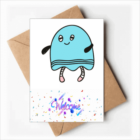 Universe And Alien Monster Welcome Back Greeting Cards Envelopes Blank ...