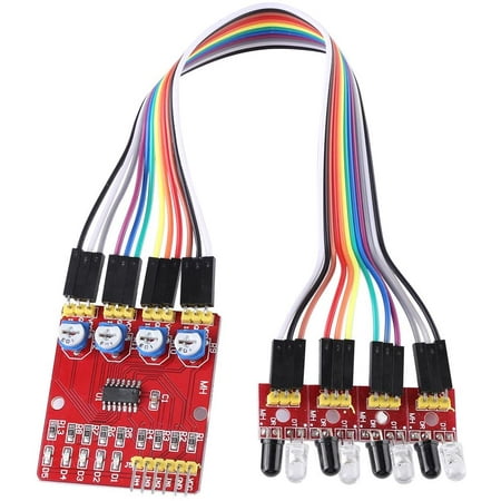 4-Channel Infrared Reflection Tracking Sensor Module Set Smart Car ...