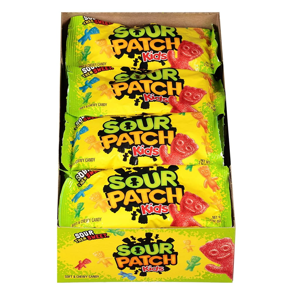 SOUR PATCH KIDS Soft & Chewy Candy, 24 - 2 oz Bags - Walmart.com ...