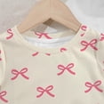 Shinyii Toddler Girls Summer Outfits 2 Piece Bow Print Short Sleeve T ...
