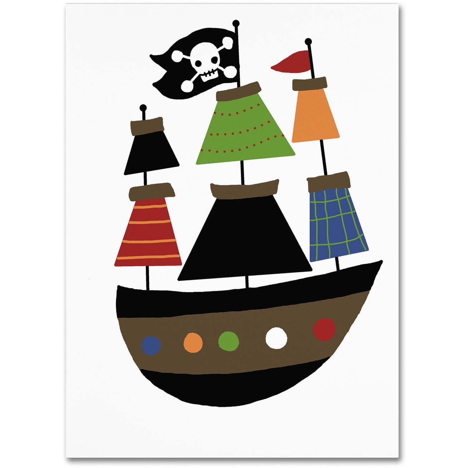 Trademark Fine Art Pirate Ship Canvas Art By Jennifer Nilsson trademark-fine-art-pirate-ship-canvas-art-by-jennifer-nilsson