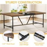 70.8 inch Large Dining Table for Six, Kitchen Dining Room Table ...